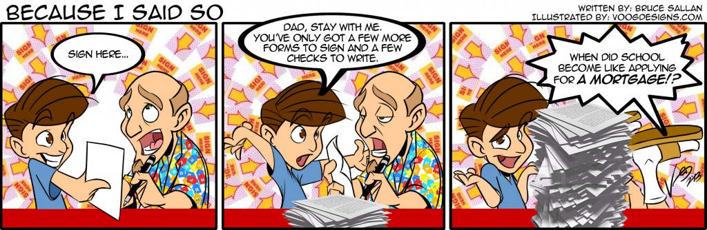 Dad Fills Out School Forms | Because I Said So | Bruce Sallan